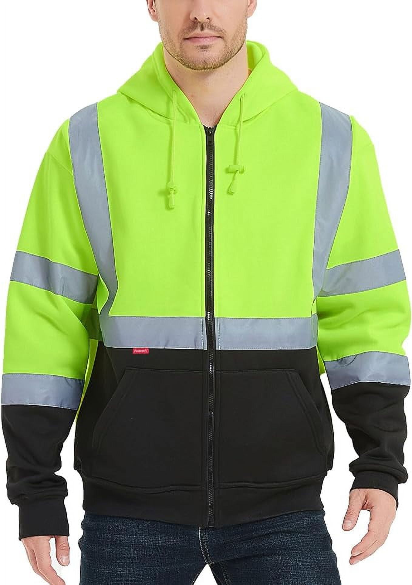 ProtectX High Visibility Safety Sweatshirt for Women Men, Class 3 Hi ...