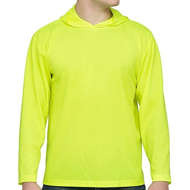 ProtectX High Visibility Sun Protection Lightweight Long Sleeve Hoodie, UPF 50+ Quick-Dry, SPF ...