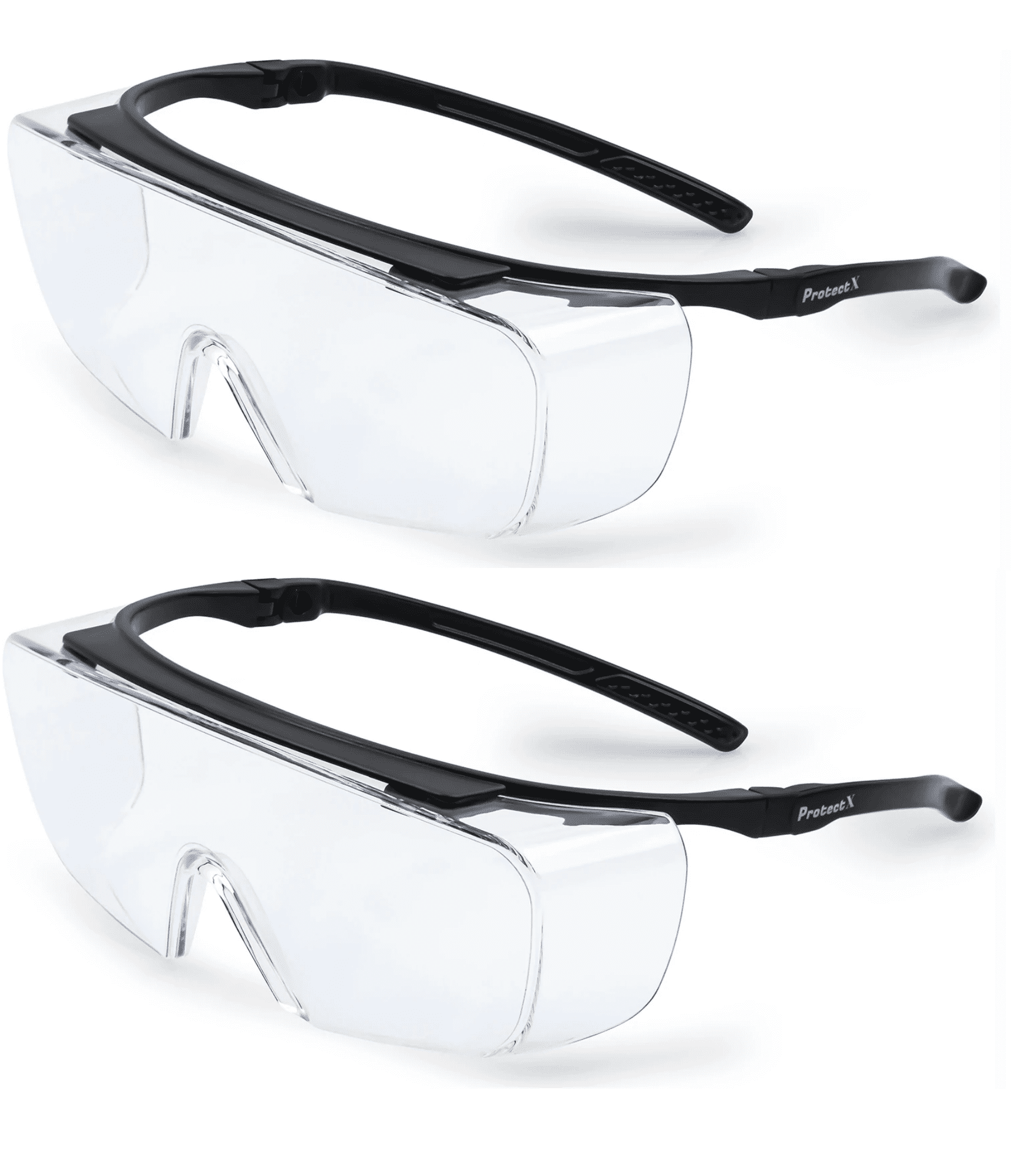 ProtectX Safety Glasses Scratch Resistant Anti Fog Polycarbonate Lenses ...