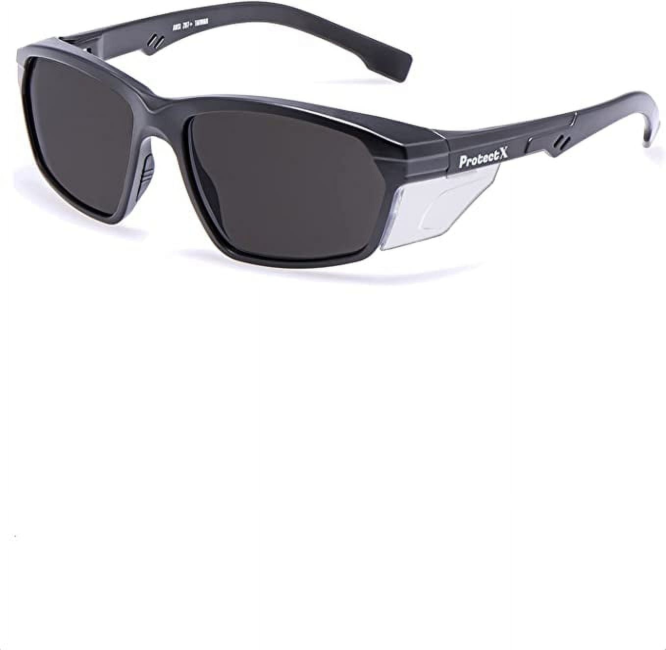 ProtectX Super Light Safety Glasses, Voyager Tinted Smoke Scratch ...