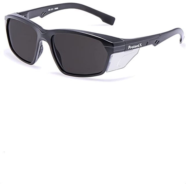 ProtectX Super Light Safety Glasses, Voyager Tinted Smoke Scratch ...