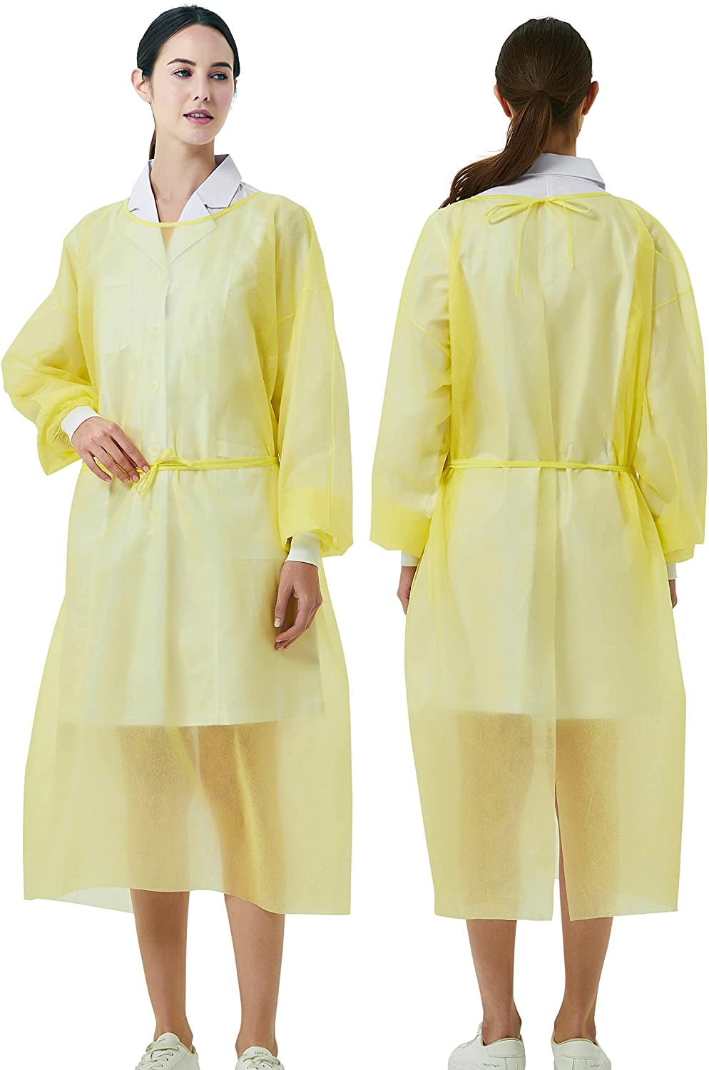 Protectx Yellow 20 Pack Disposable Breathable Polypropylene Isolation