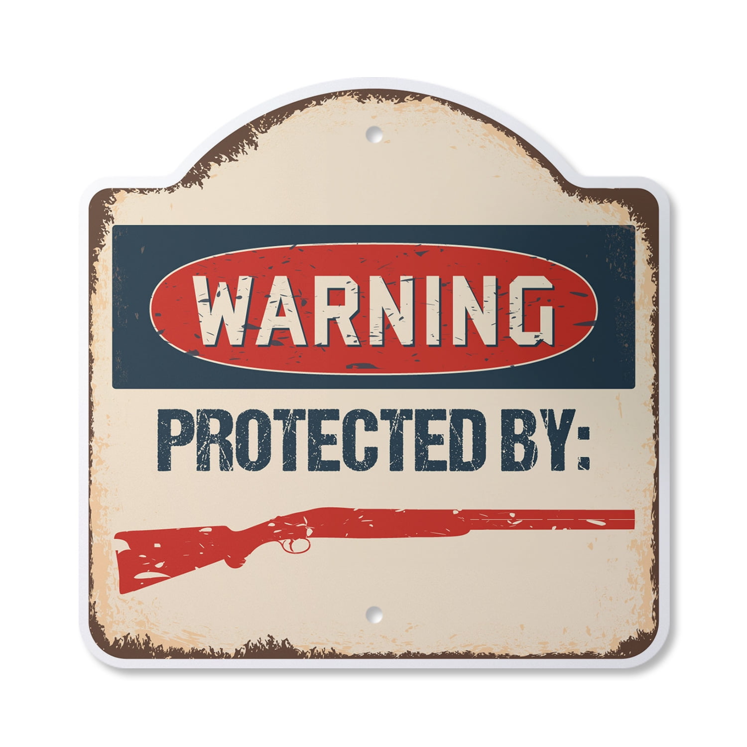 Protected By 10” x 10” Sign | Indoor/Outdoor Plastic | SignMission ...