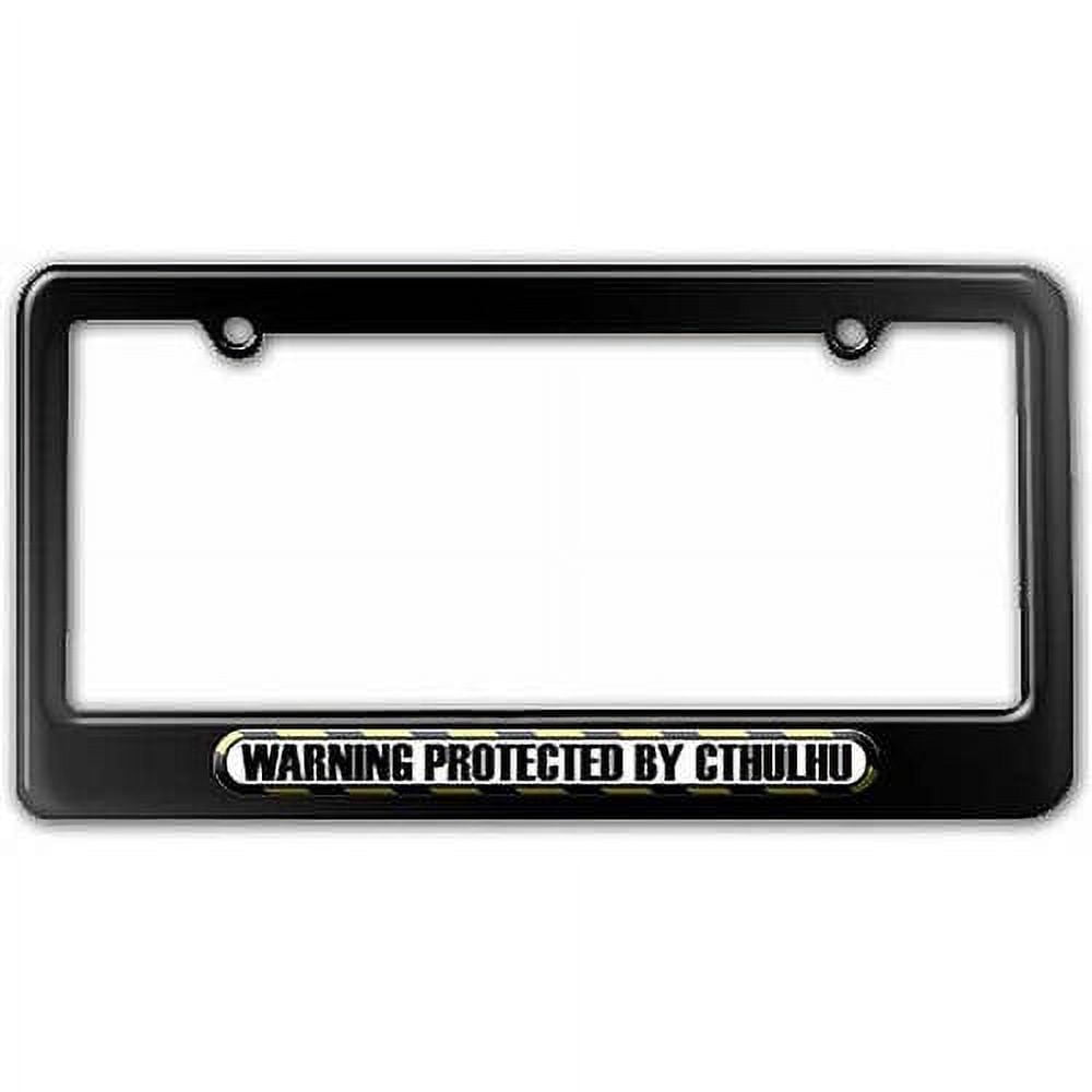 Protected By CTHULHU License Plate Tag Frame, Multiple Colors - Walmart.com