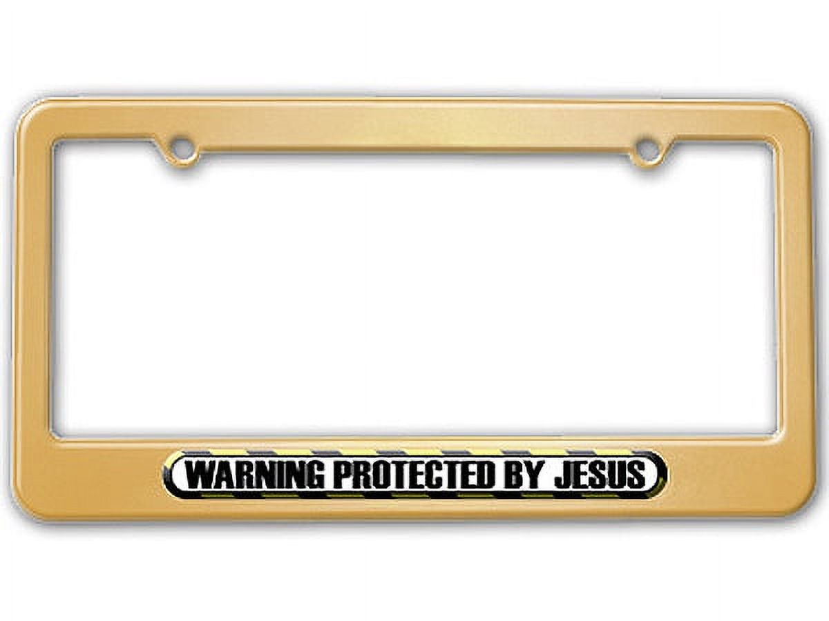 Protected By Jesus License Plate Frame - Walmart.com