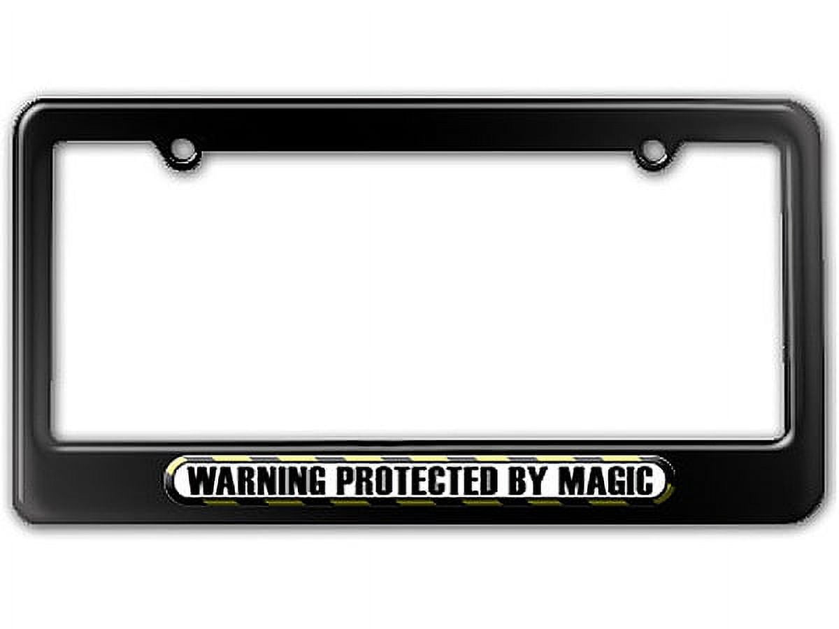 Protected By Magic License Plate Frame - Walmart.com
