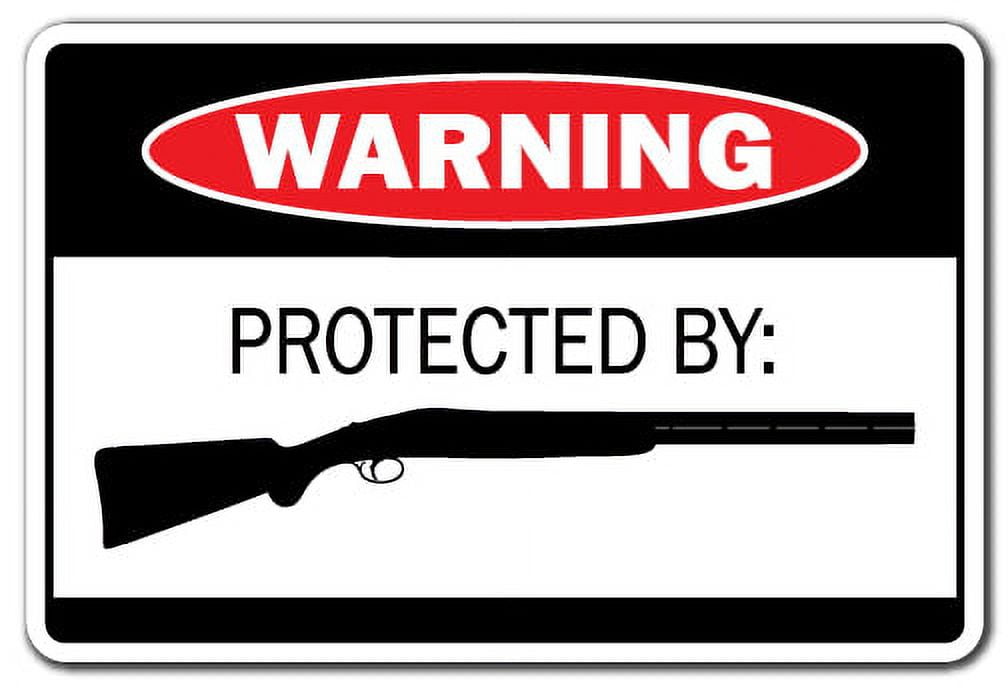 Protected By Shotgun [3 Pack] of Vinyl Decal Stickers | Indoor/Outdoor ...