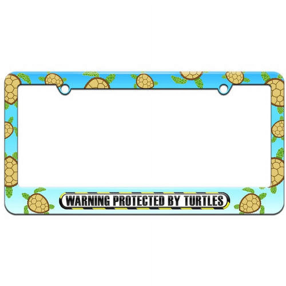Protected By Turtles License Plate Tag Frame, Multiple Colors - Walmart.com