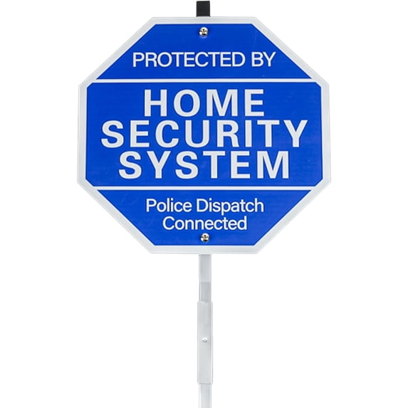 Protected By System Signs for Yard - 10" x 28" Dispatch Connected Sign ...