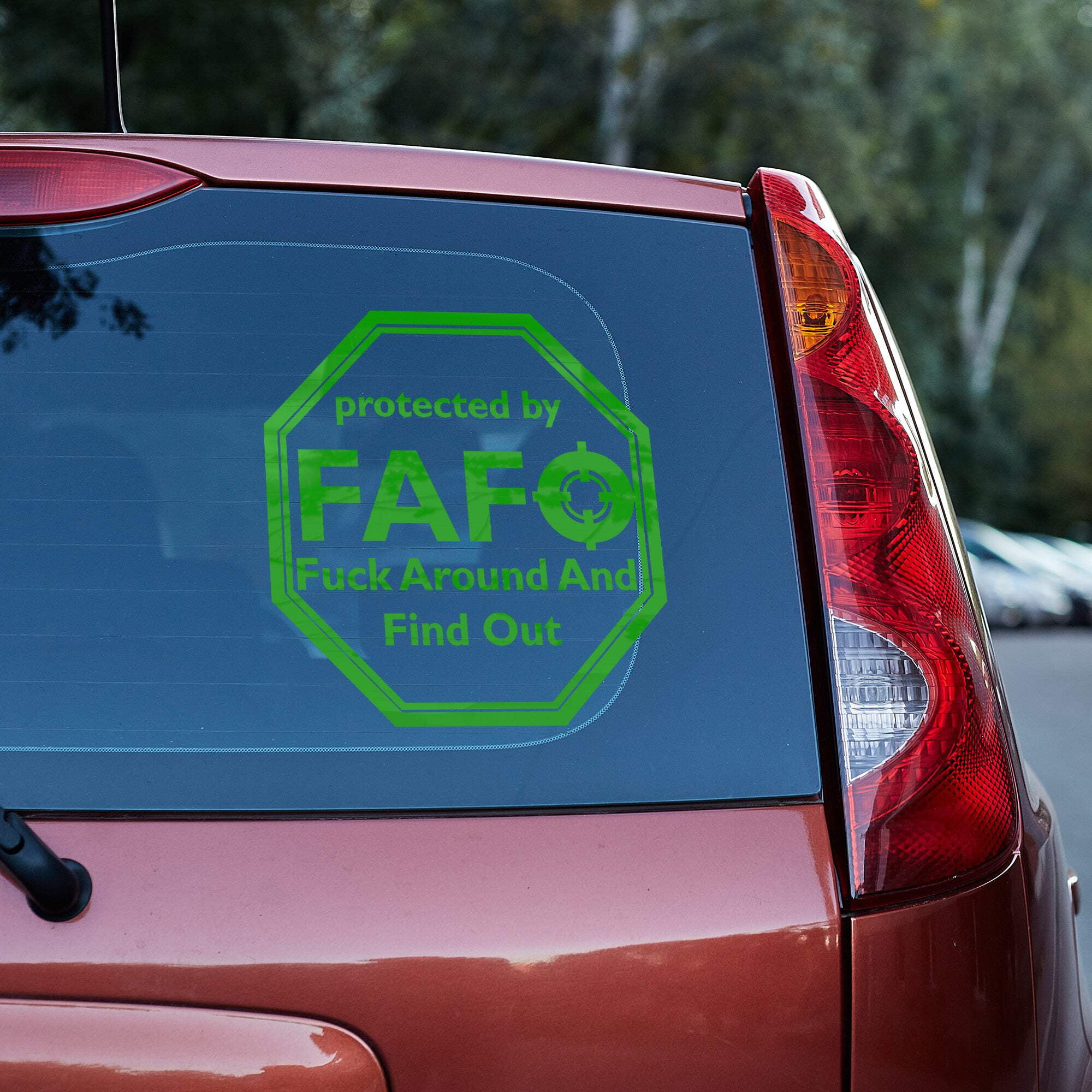 Protected by FAFO- Vinyl decal - Walmart.com