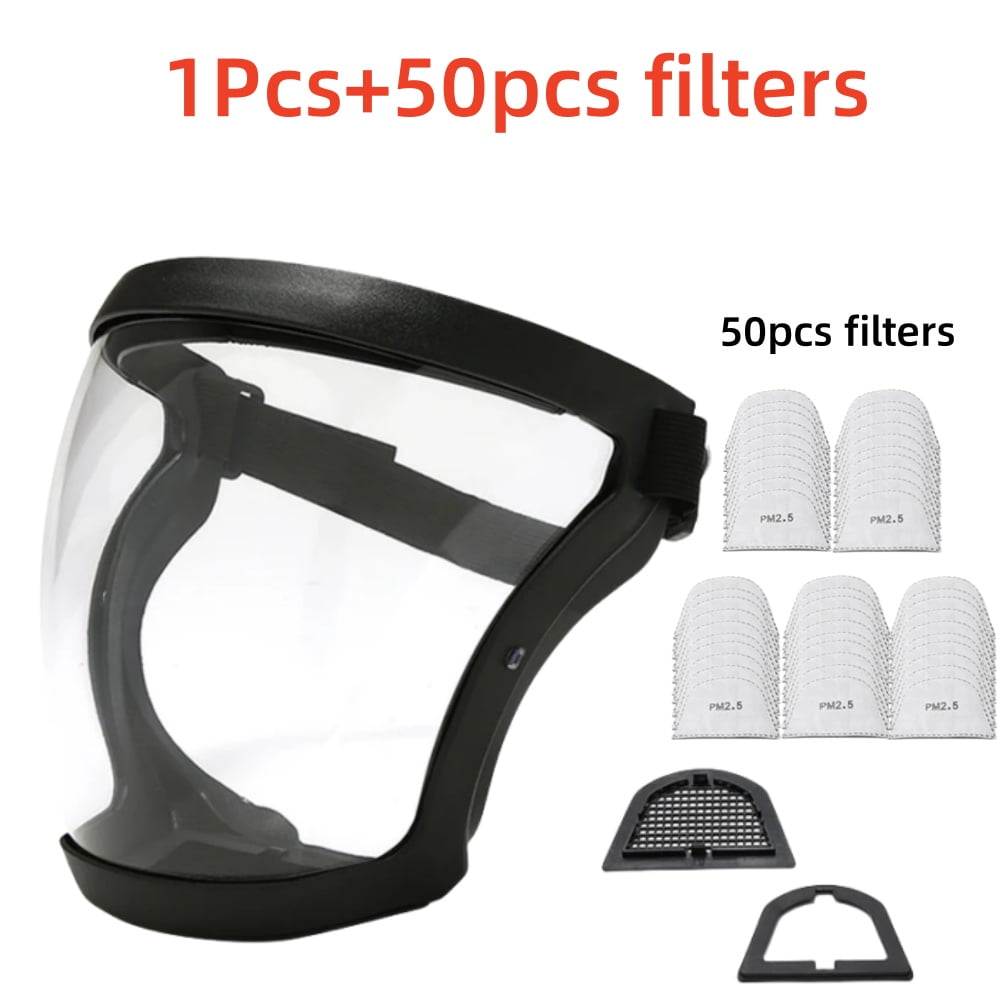 Protection Mask Splashproof Transparent Facial Protector Face FaceMask ...