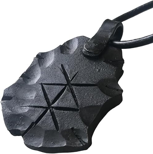 Protection Rune, Forged Iron Rune, Viking Rune, Rune Pendant, Bind Rune ...