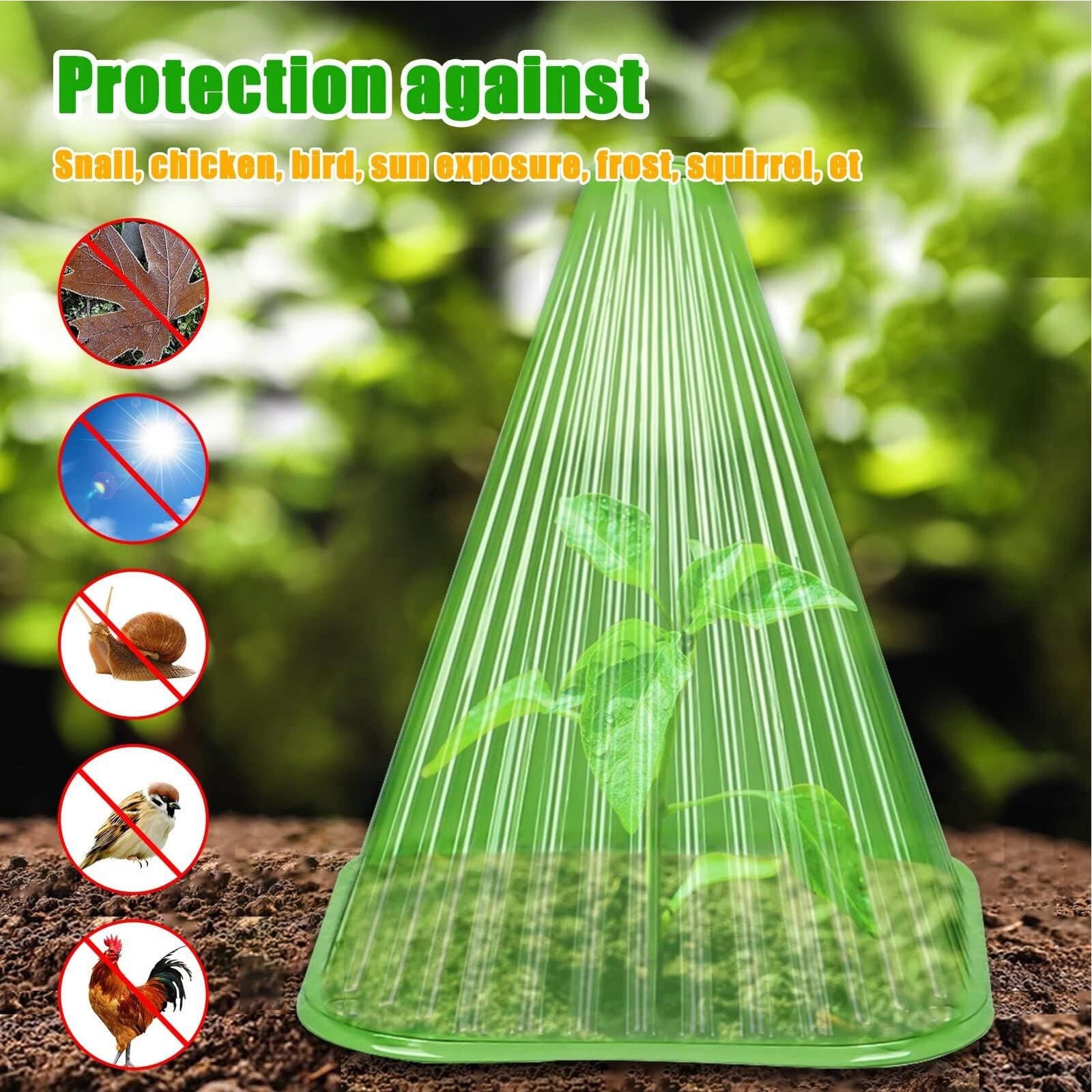 Protection Vegetables Covers, Transparent Plant Freeze Protection Cover ...