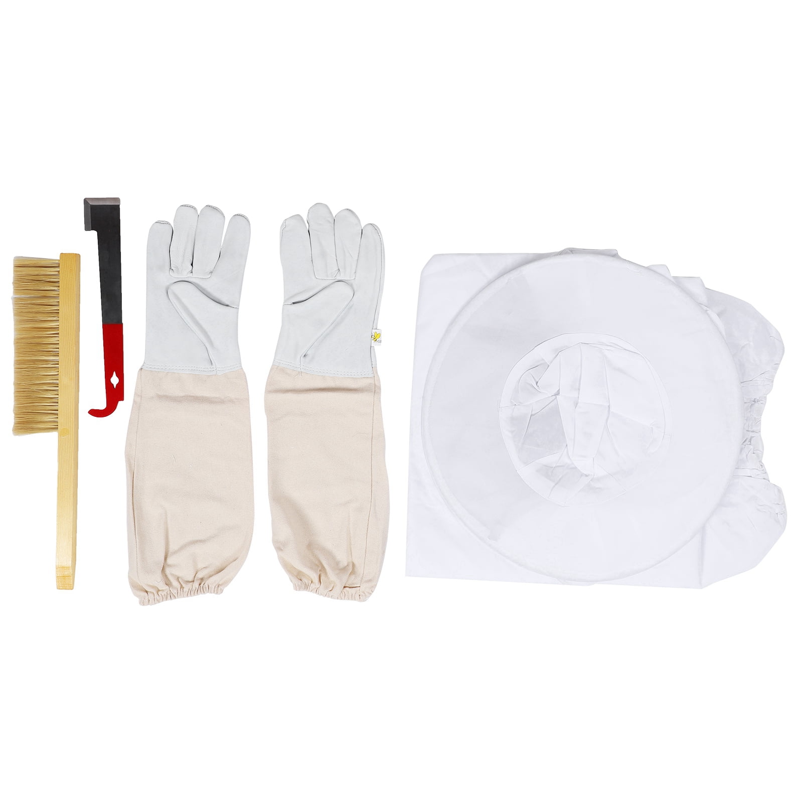 Protective Beekeeping Suit with Integrated Scraper and Bee Brush Glove ...