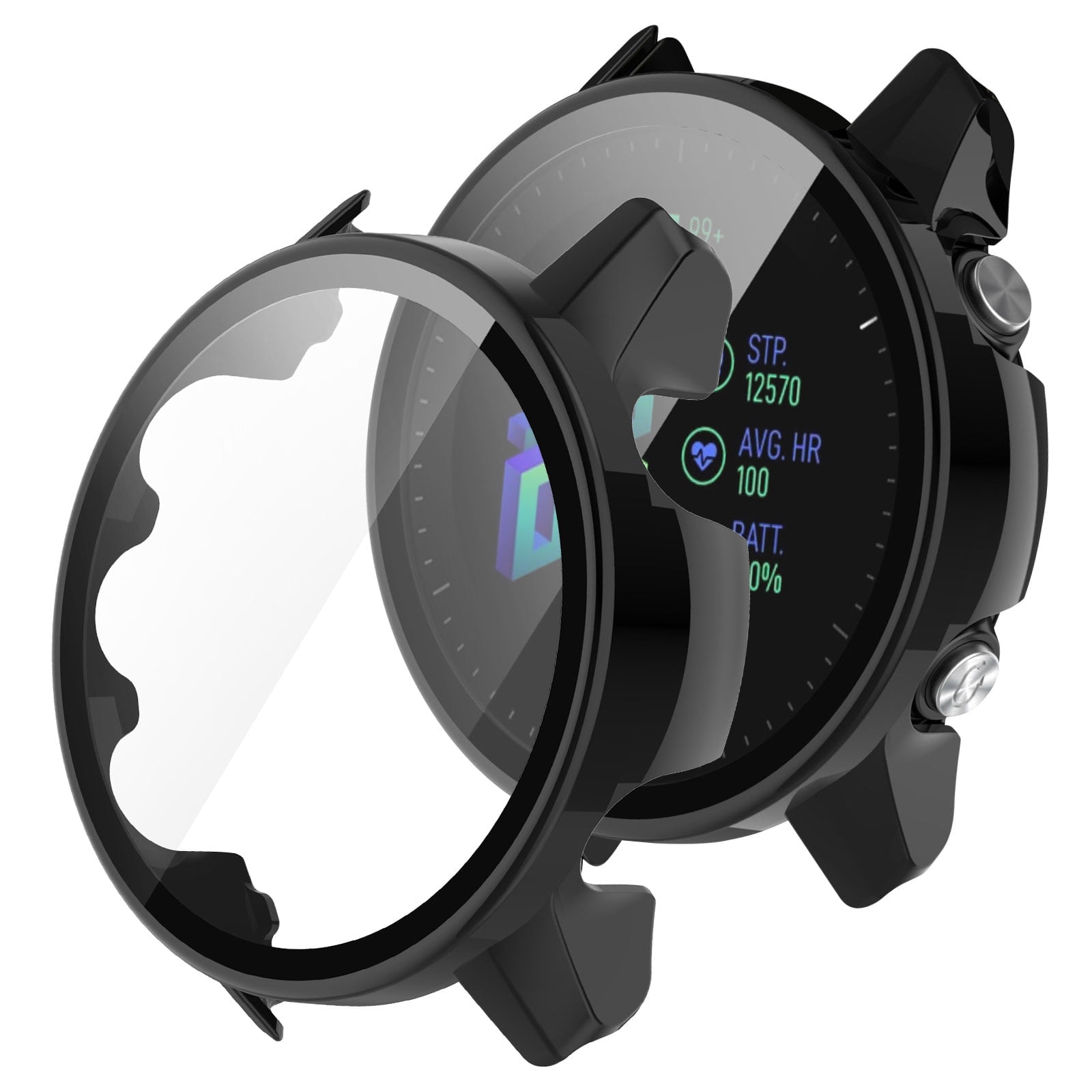 Protective Case Fit for Garmin Forerunner 955, EEEkit PC Bumper Frame ...