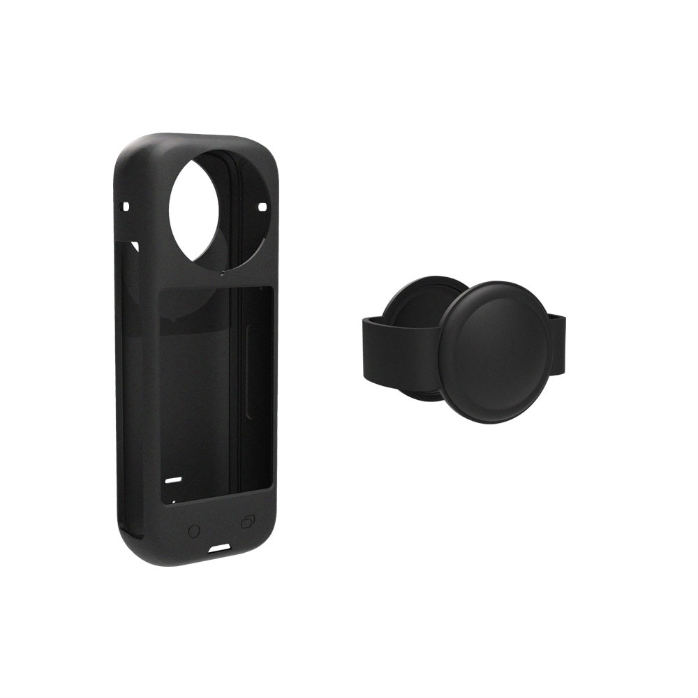 Protective Case with Lens Cap for Insta 360 X4 Accessories, Silicone ...