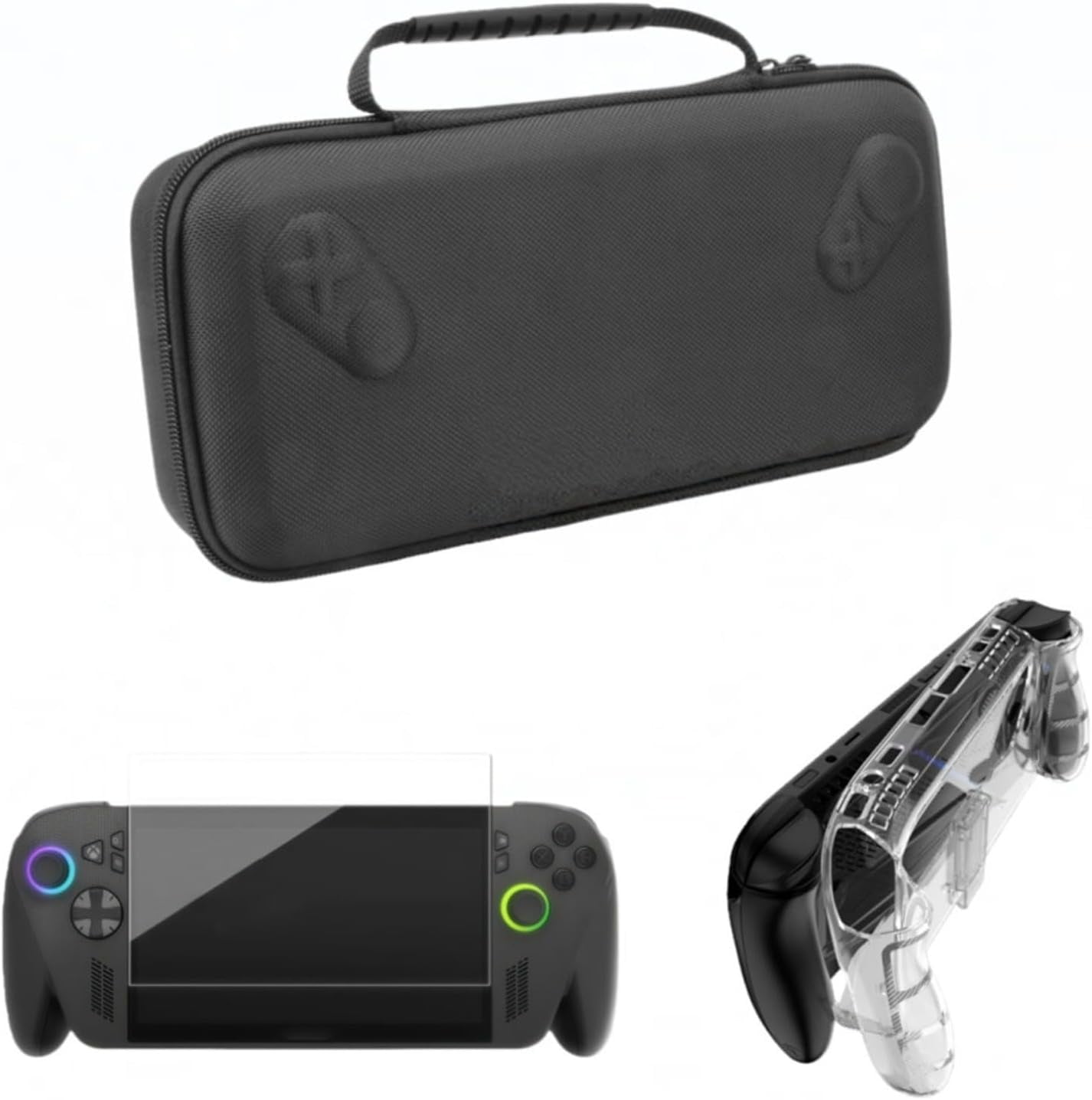 Protective Case and Tempered Glass Screen Protector Set Compatible with ...