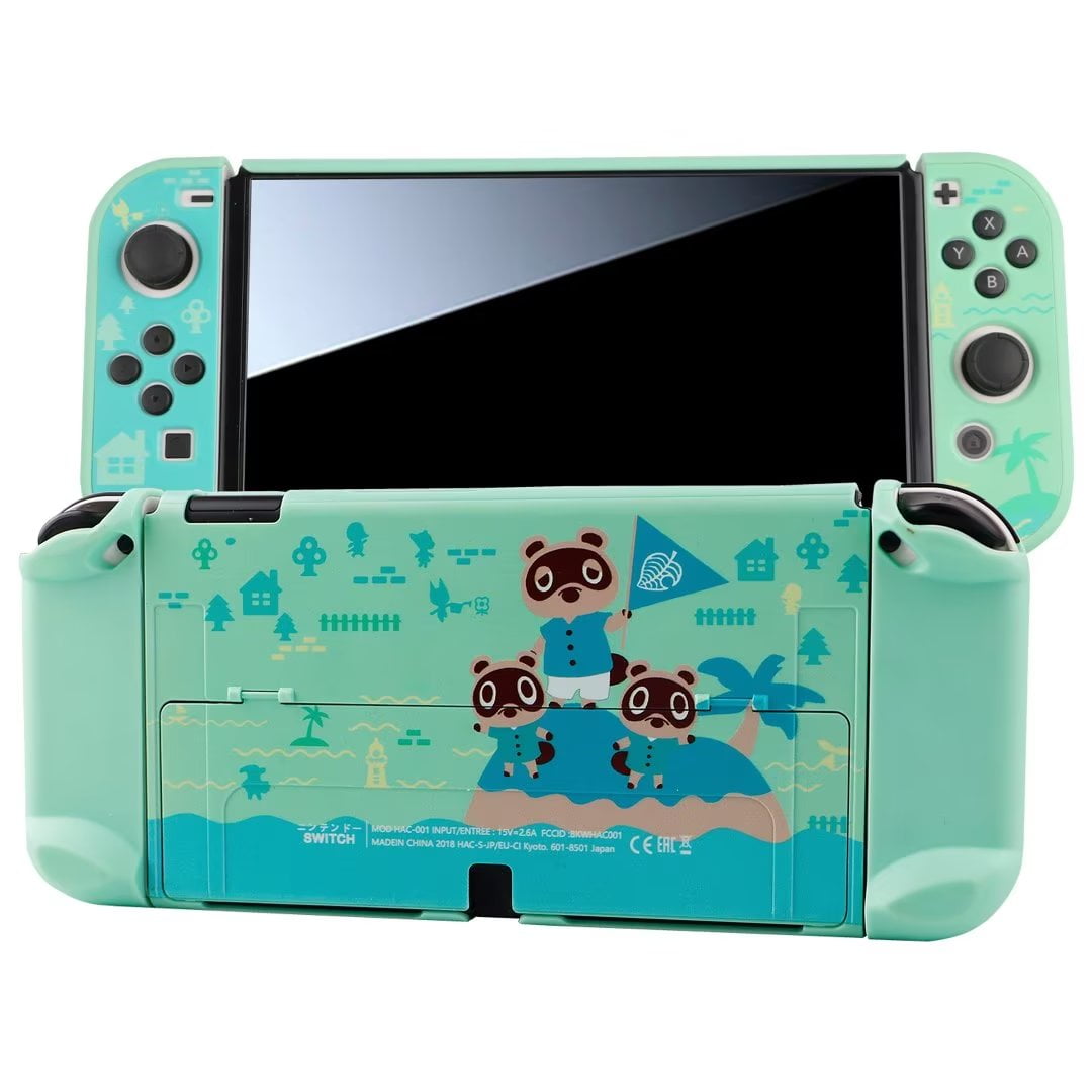 Nintendo Switch OLED Comfort Grip Handheld Protective Cover Case, Green ...
