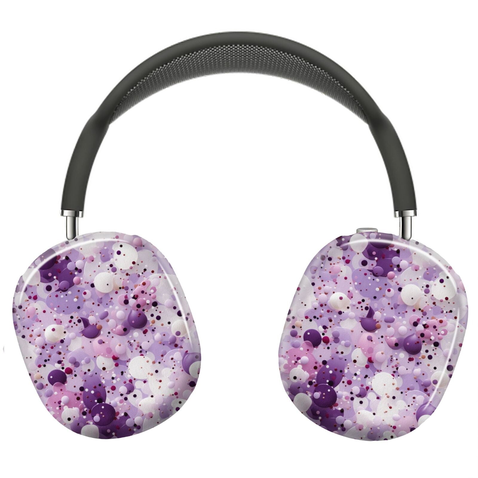 Protective Cover for AirPods Max Berry Purple Confetti=10 Headphones Aesthetic Print Snap On ...