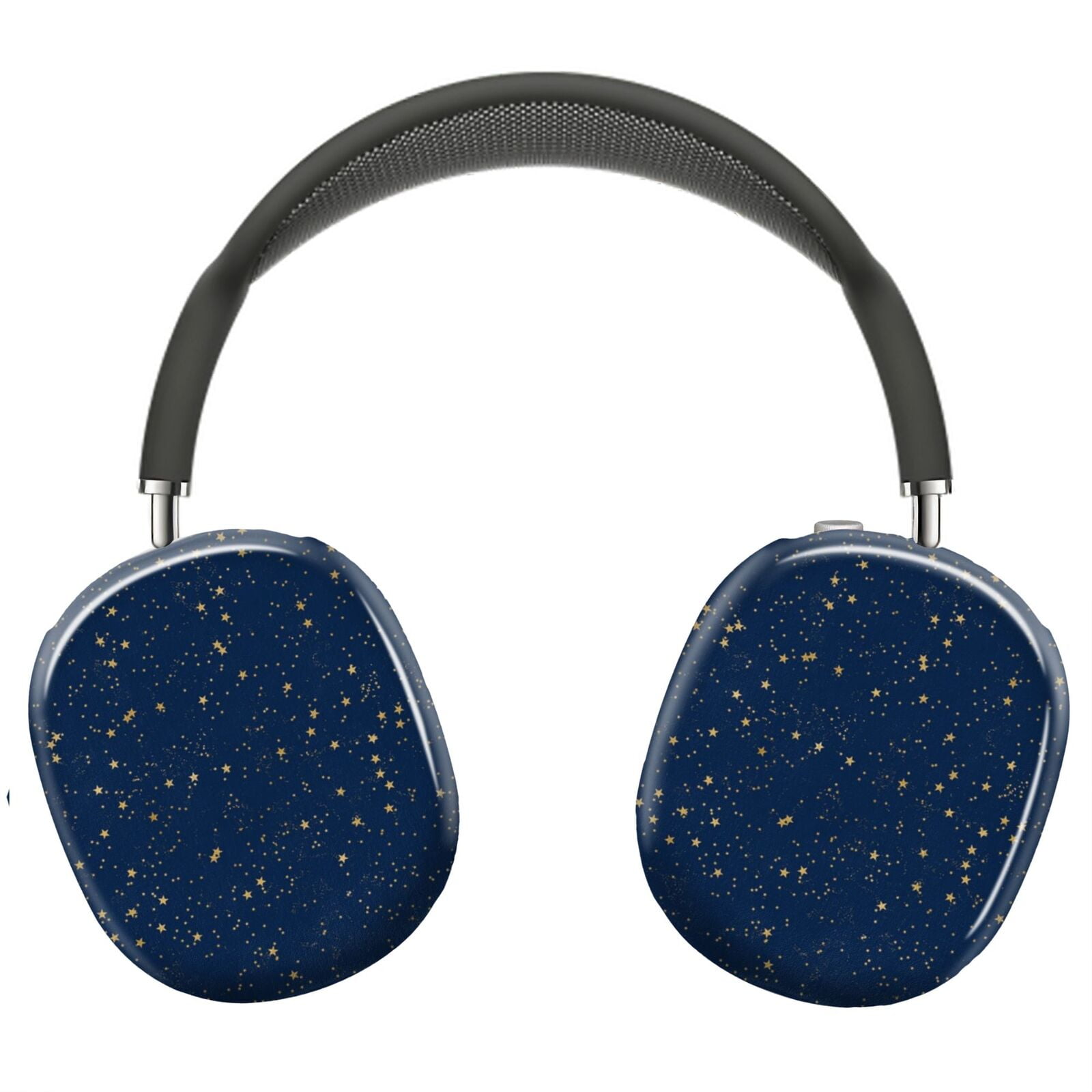 Protective Cover for AirPods Max Blue And Gold Stars Seamless=1 Headphones Aesthetic Print Snap ...