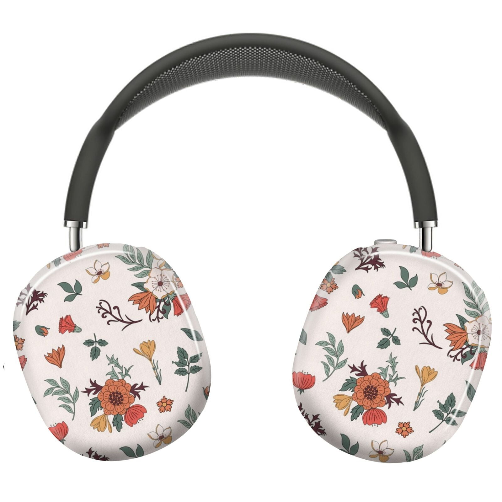 Protective Cover for AirPods Max Boho Flowers Seamless =24 Headphones Aesthetic Print Snap On ...