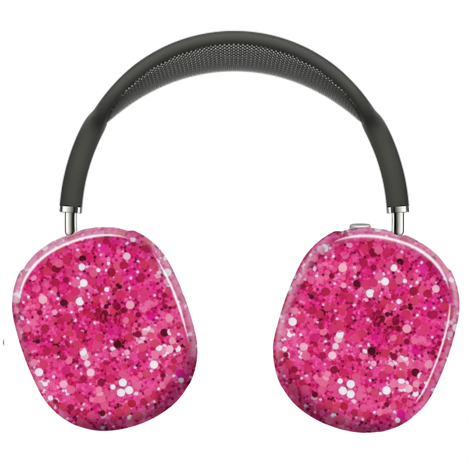 Protective Cover for AirPods Max Bright Pink Glitter=7 Headphones ...