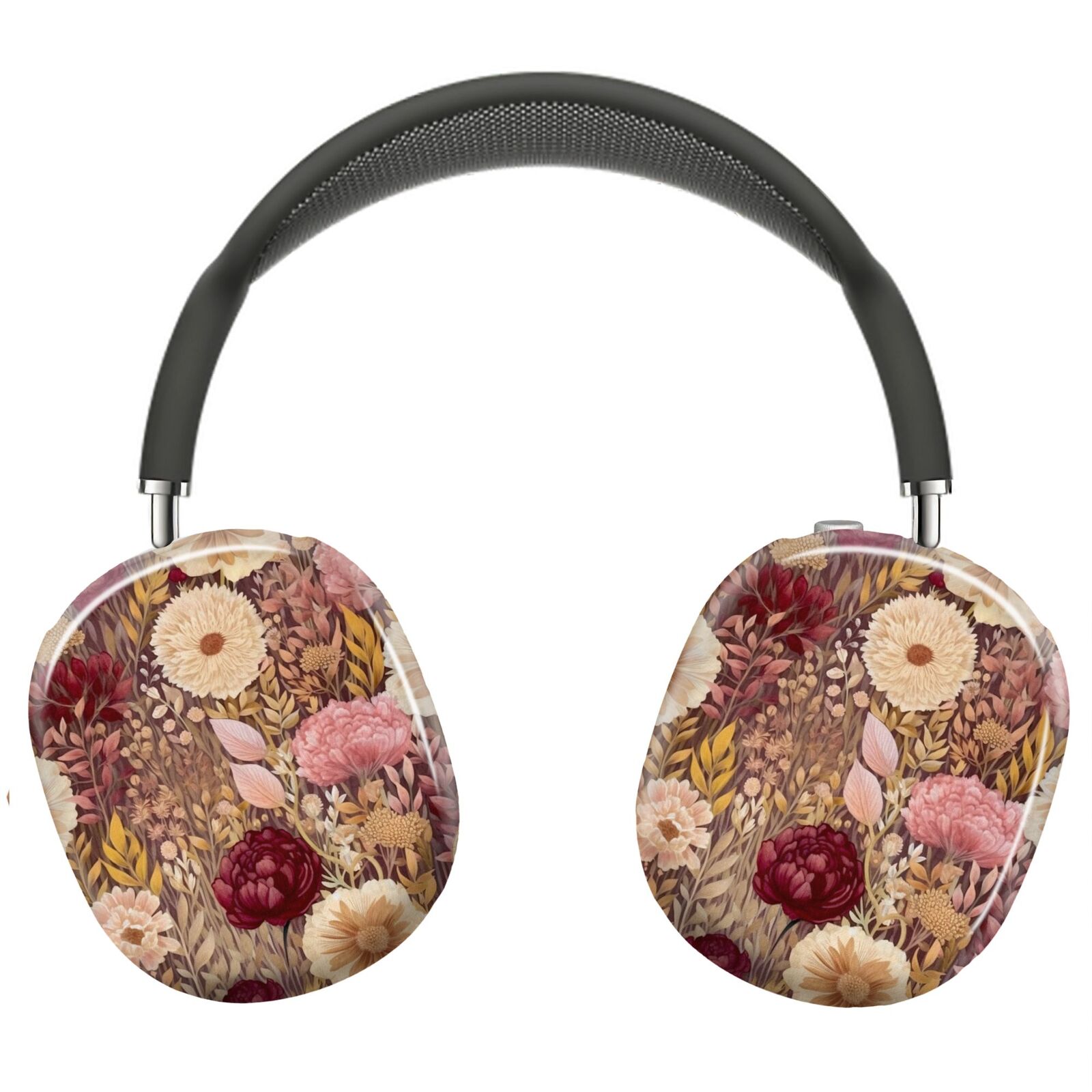 Protective Cover for AirPods Max Burgundy Pink Floral Botanicals=15 ...