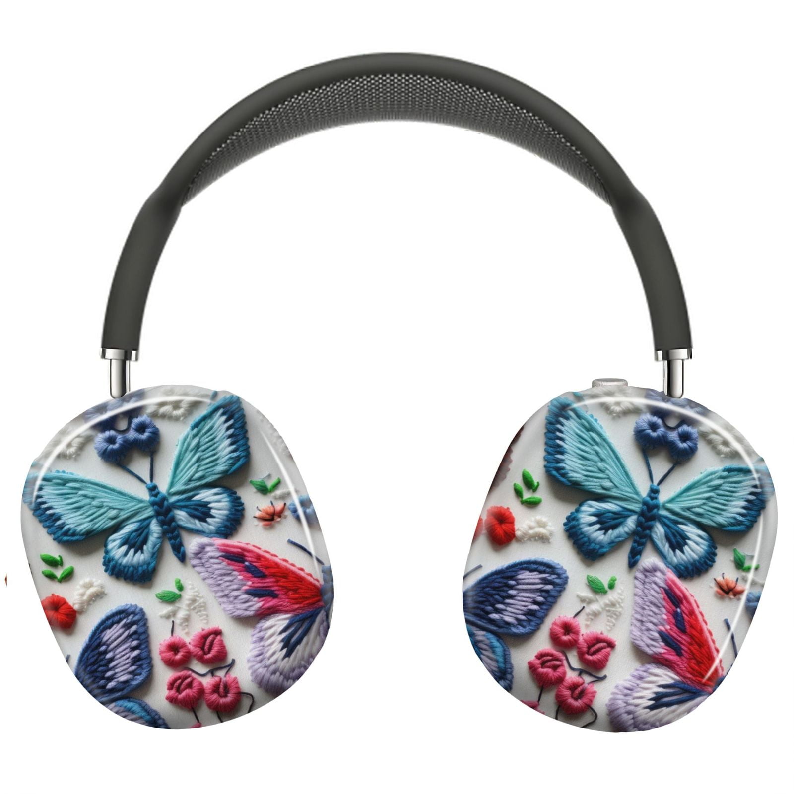 Protective Cover for AirPods Max Butterfly Embroidery=4 Headphones ...