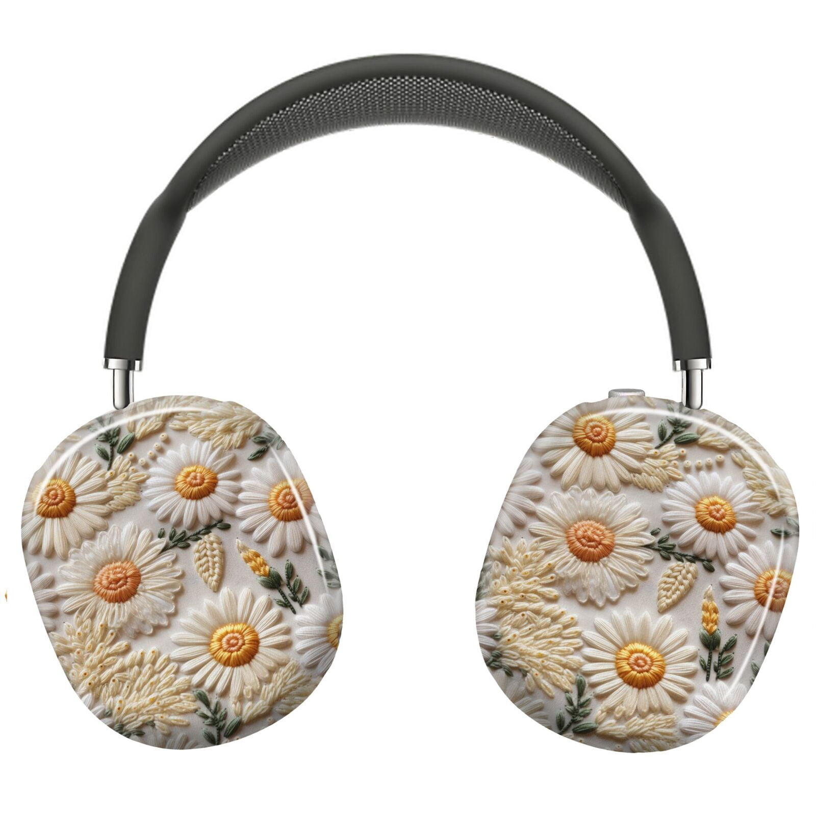 Protective Cover for AirPods Max Daisy Floral Embroidery =5 Headphones ...