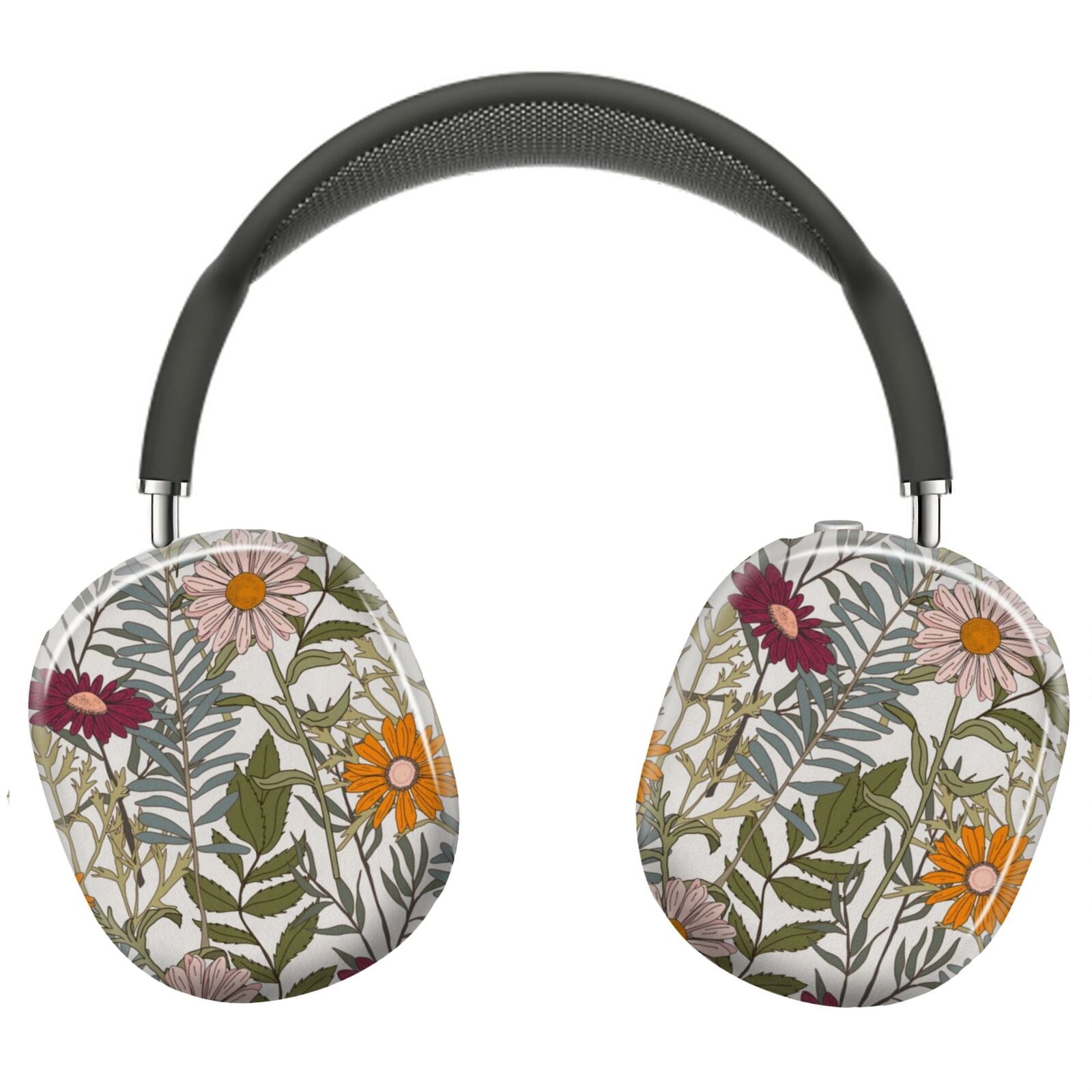 Protective Cover for AirPods Max Foliage & Flowers Headphones Aesthetic ...