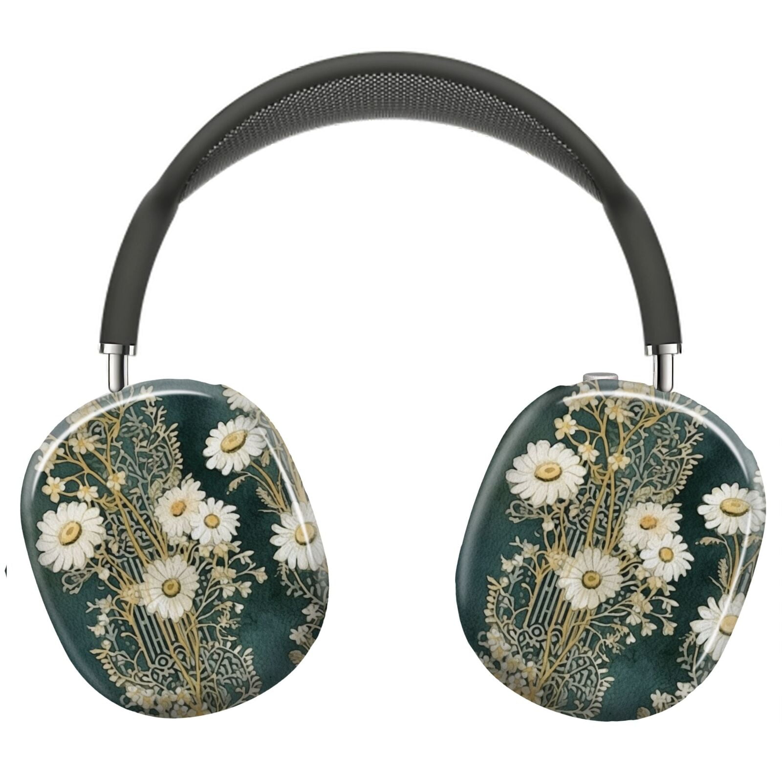 Protective Cover for AirPods Max Gothic Wedding Florals Dark Lace Mesh ...