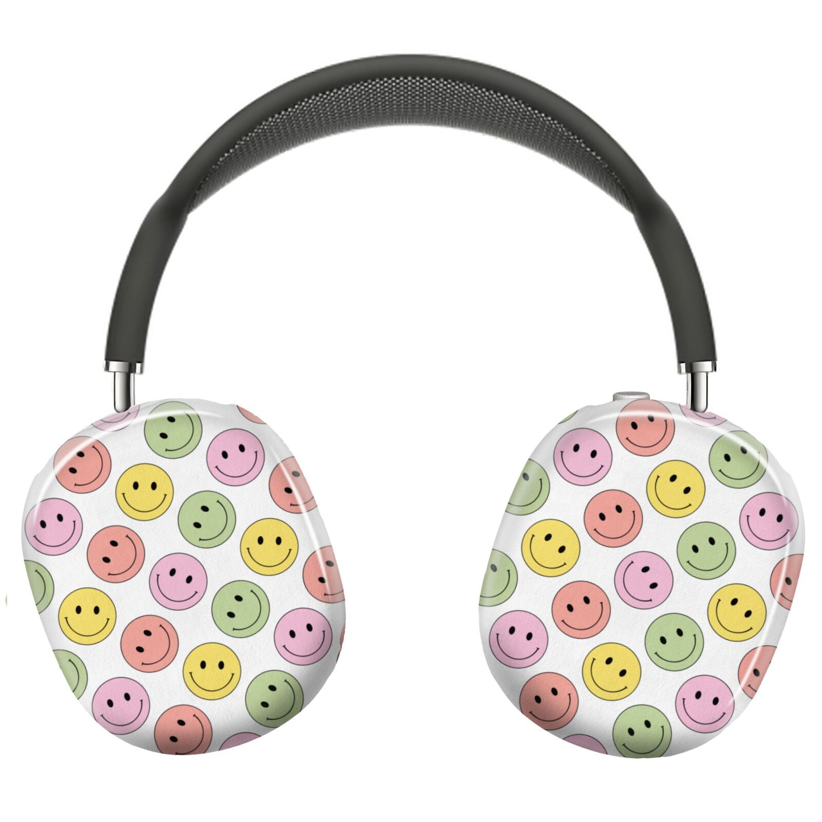 Protective Cover for AirPods Max Groovy Smiley Face And Flowers ...