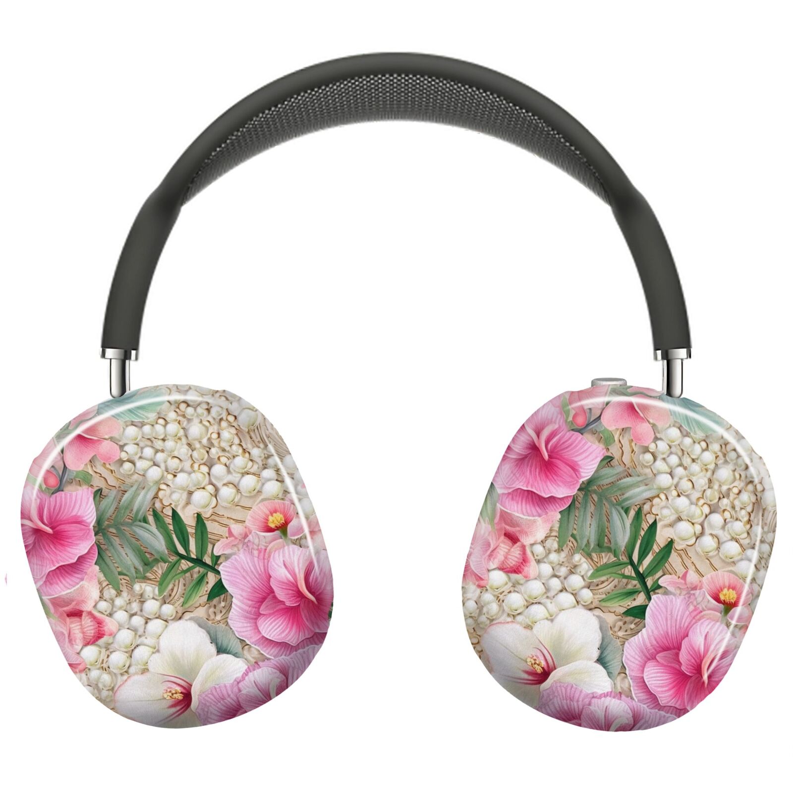 Protective Cover for AirPods Max Hawaiian Tropical Wedding Lace Florals ...