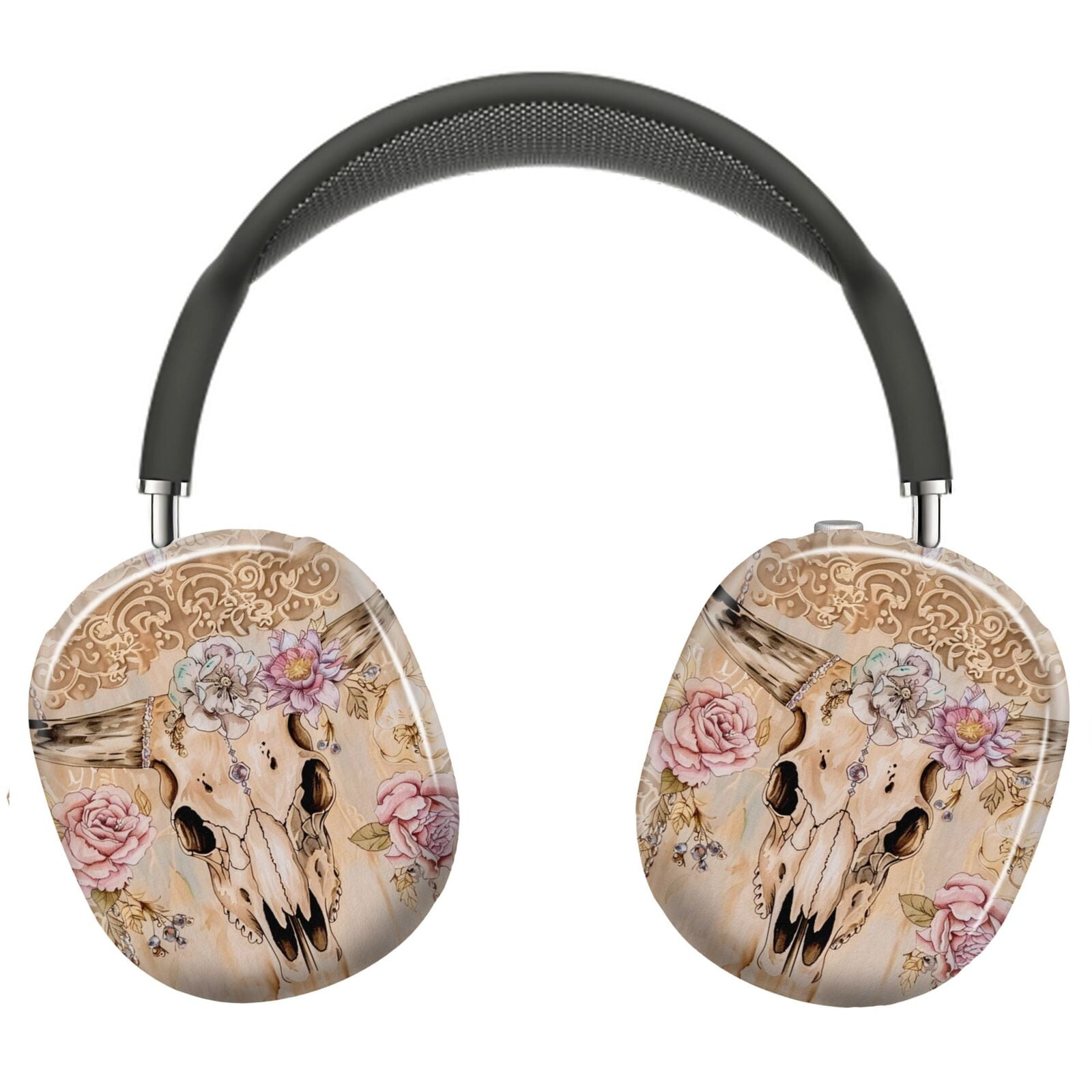 Protective Cover for AirPods Max Pastel Floral Crystal Western Cow ...