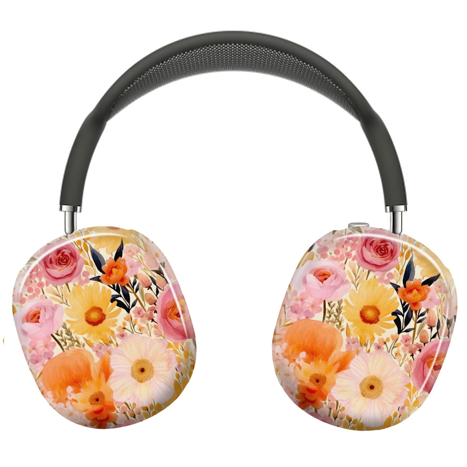Protective Cover for AirPods Max Peach Pink Yellow Spring Floral ...