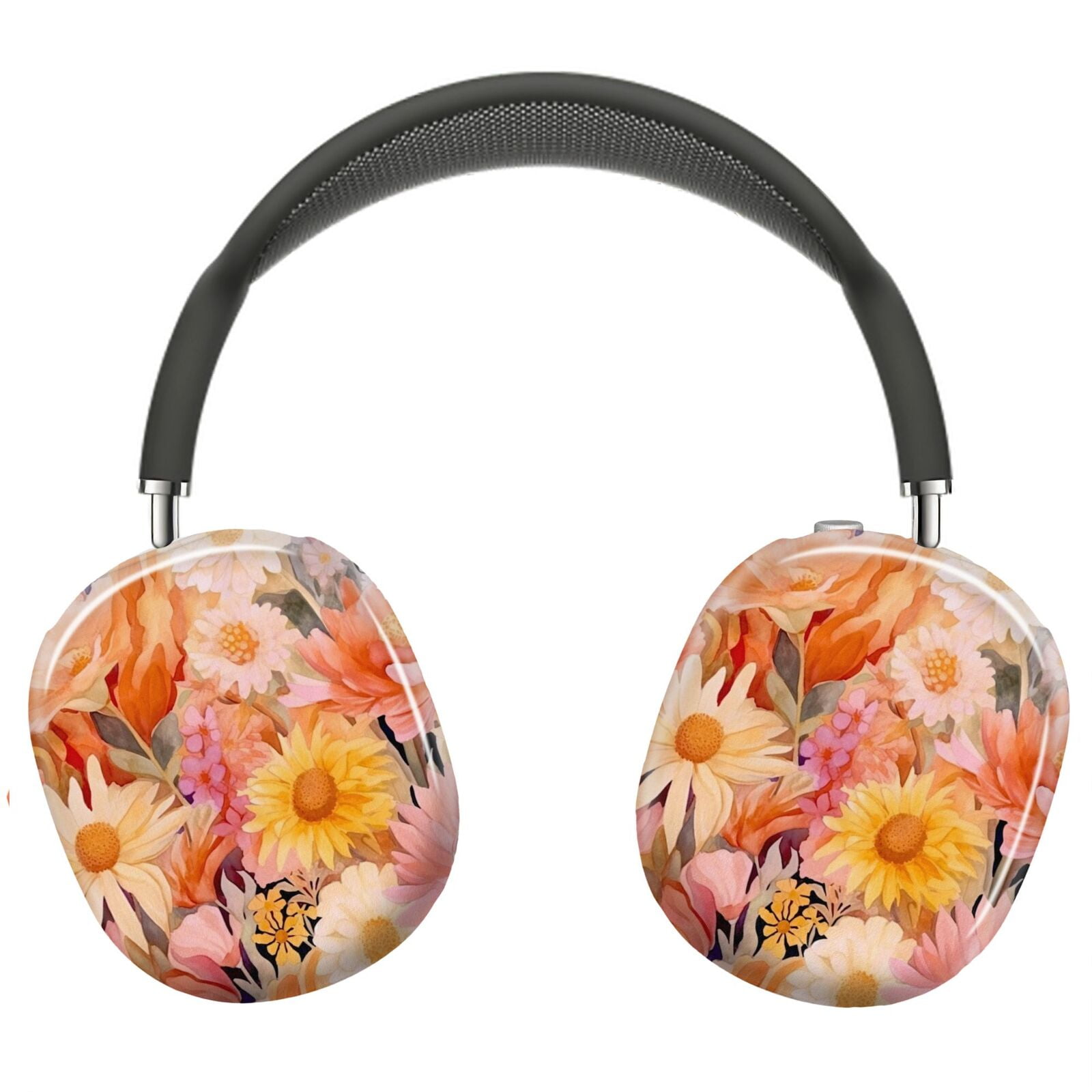 Protective Cover for AirPods Max Peach Pink Yellow Spring Floral ...
