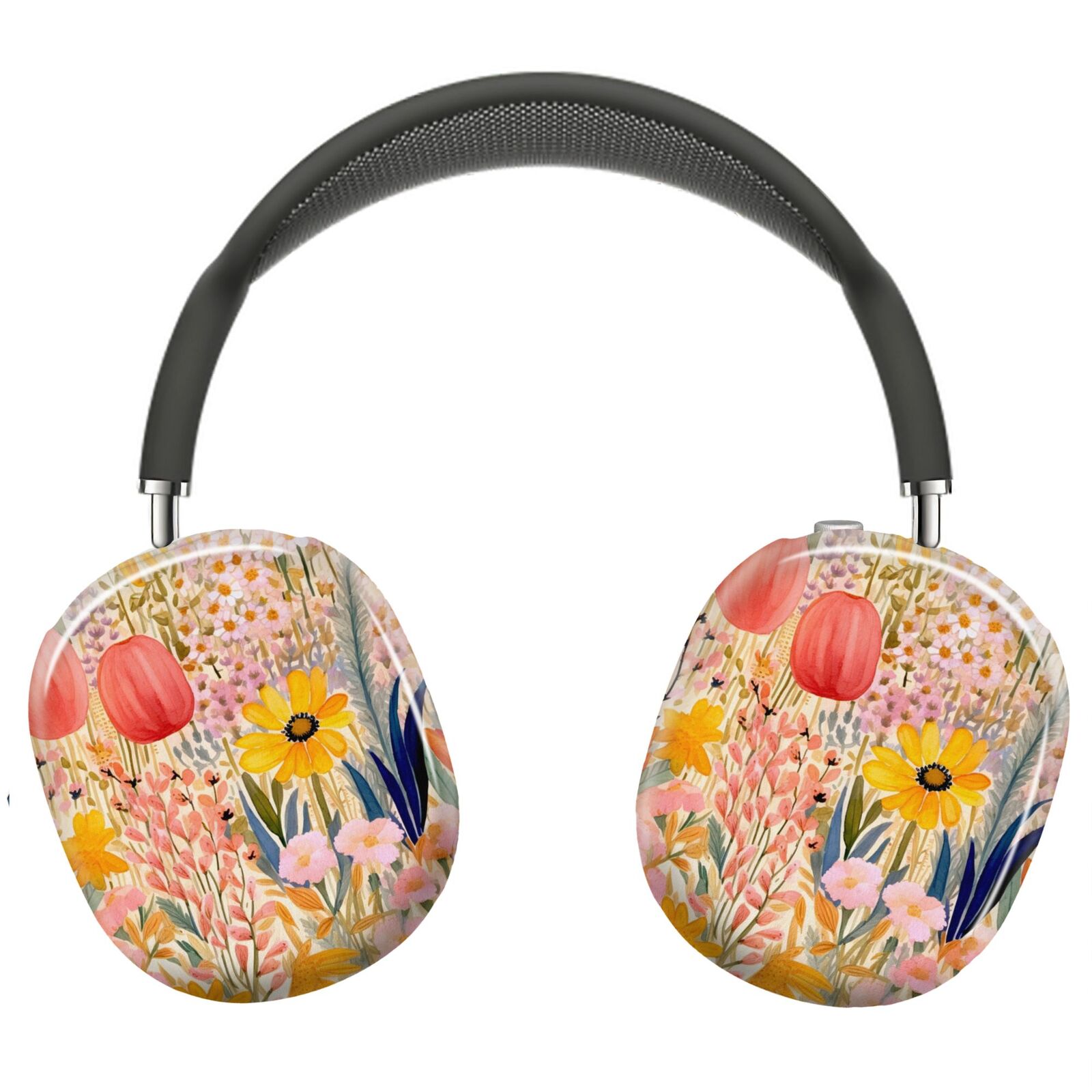 Protective Cover for AirPods Max Peach Pink Yellow Spring Floral ...