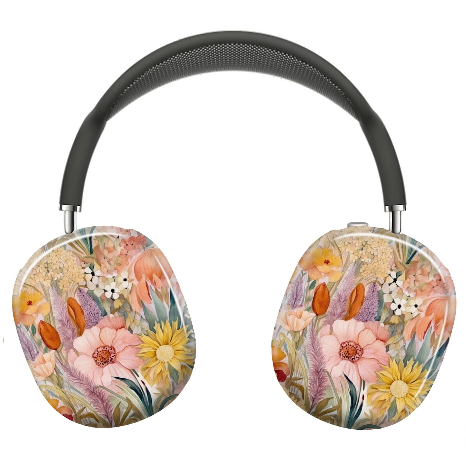 Protective Cover for AirPods Max Peach Pink Yellow Spring Floral ...