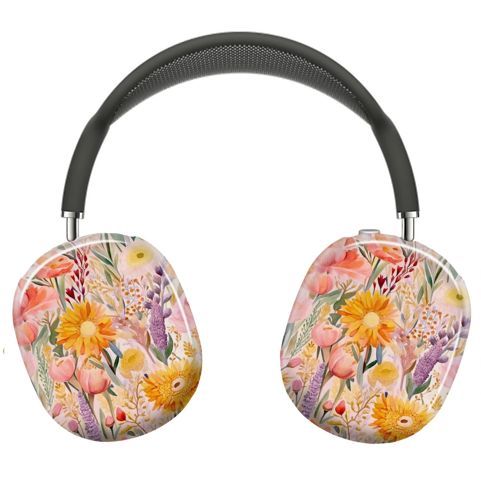 Protective Cover for AirPods Max Peach Pink Yellow Spring Floral ...