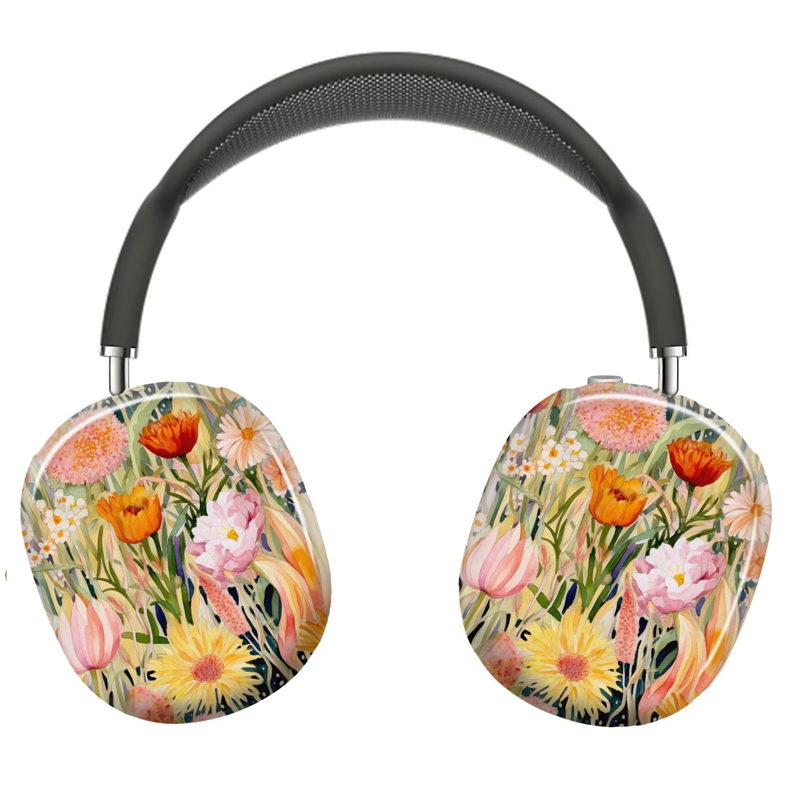Protective Cover for AirPods Max Peach Pink Yellow Spring Floral ...