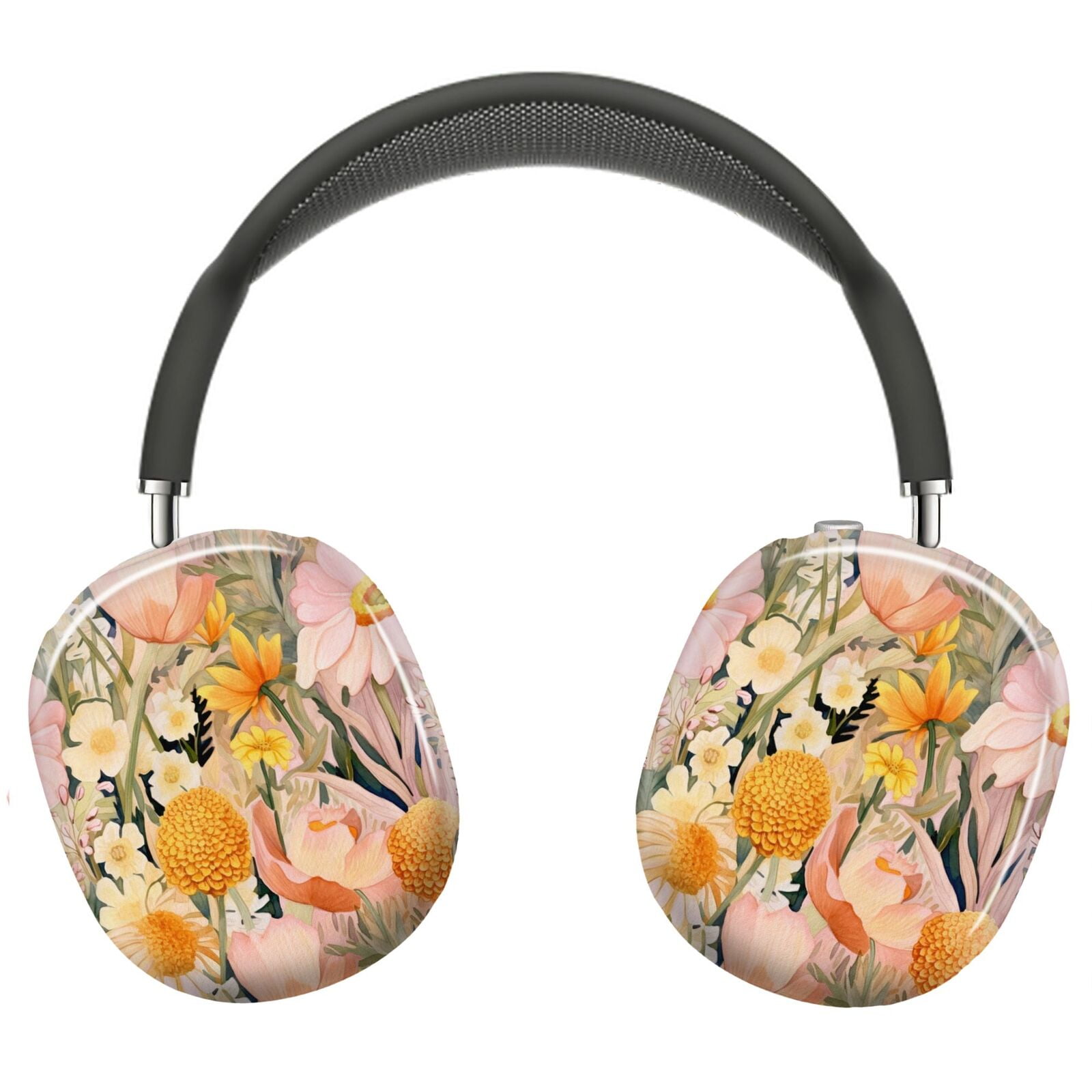 Protective Cover for AirPods Max Peach Pink Yellow Spring Floral ...