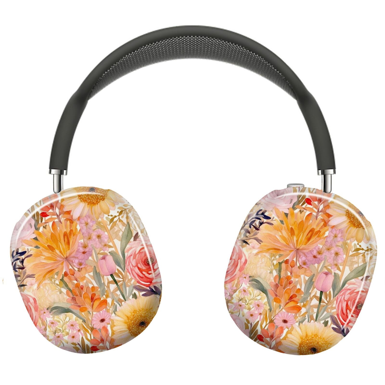 Protective Cover for AirPods Max Peach Pink Yellow Spring Floral ...