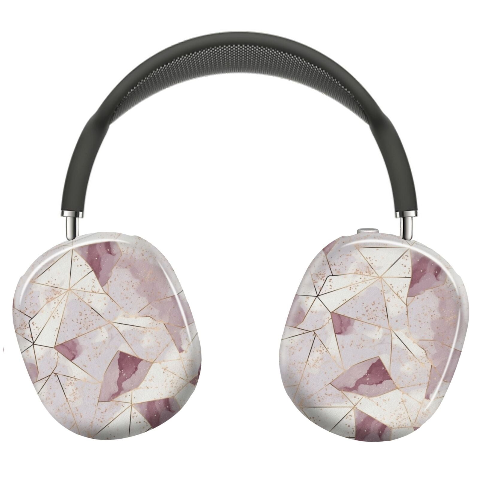 Protective Cover for AirPods Max Pink Gold Purple Marble=8 Headphones Aesthetic Print Snap On ...