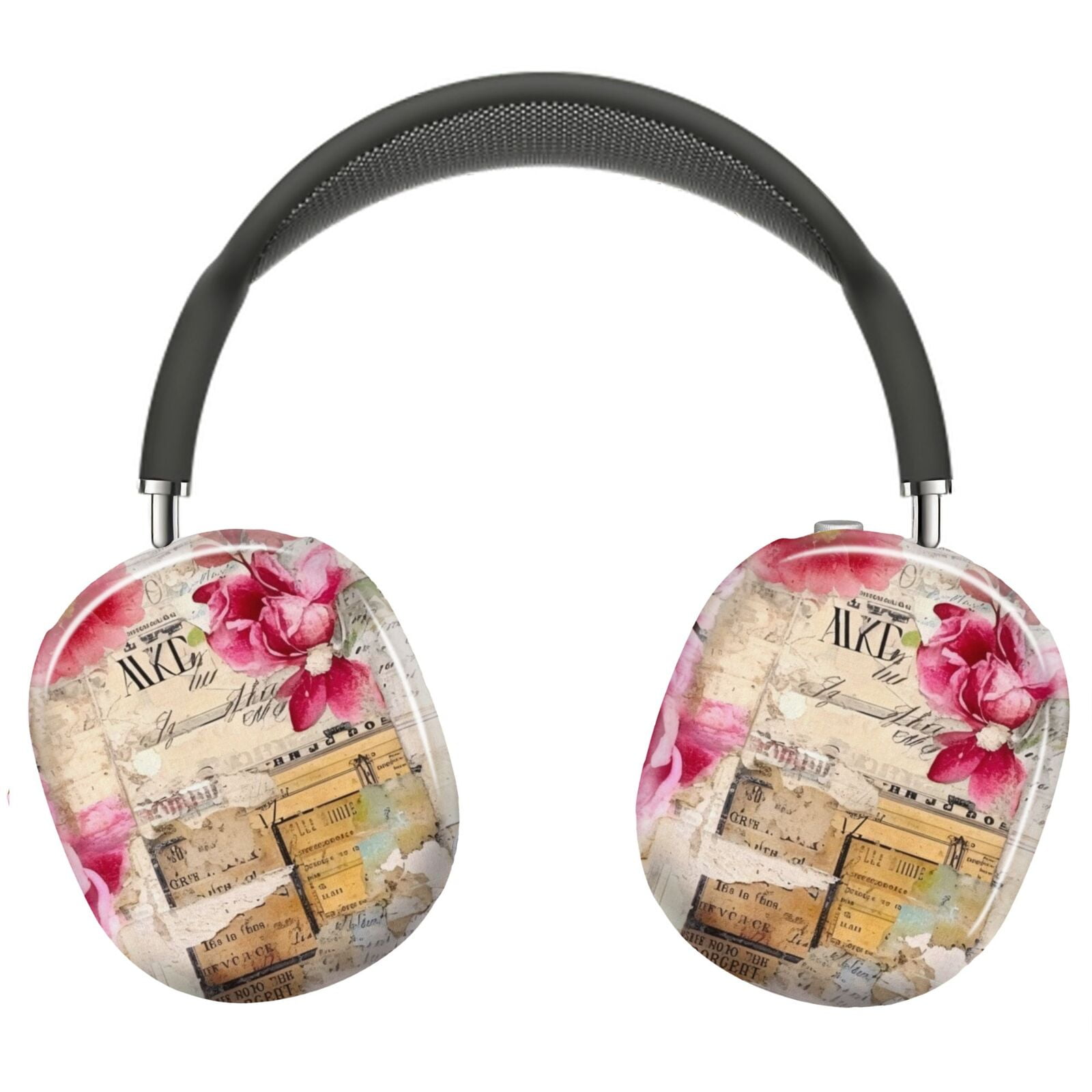 Protective Cover for AirPods Max Pink Paris Collage French Journal=16 ...