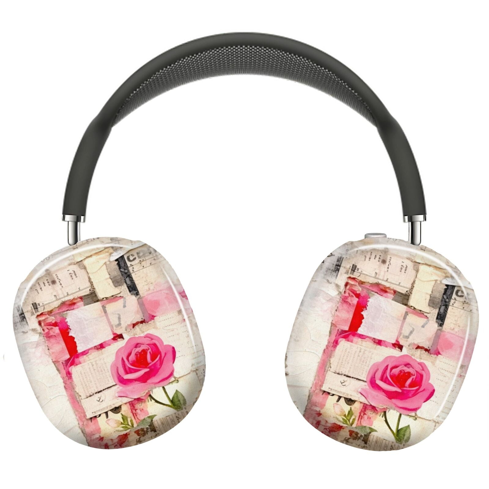 Protective Cover for AirPods Max Pink Paris Collage French Journal=20 ...
