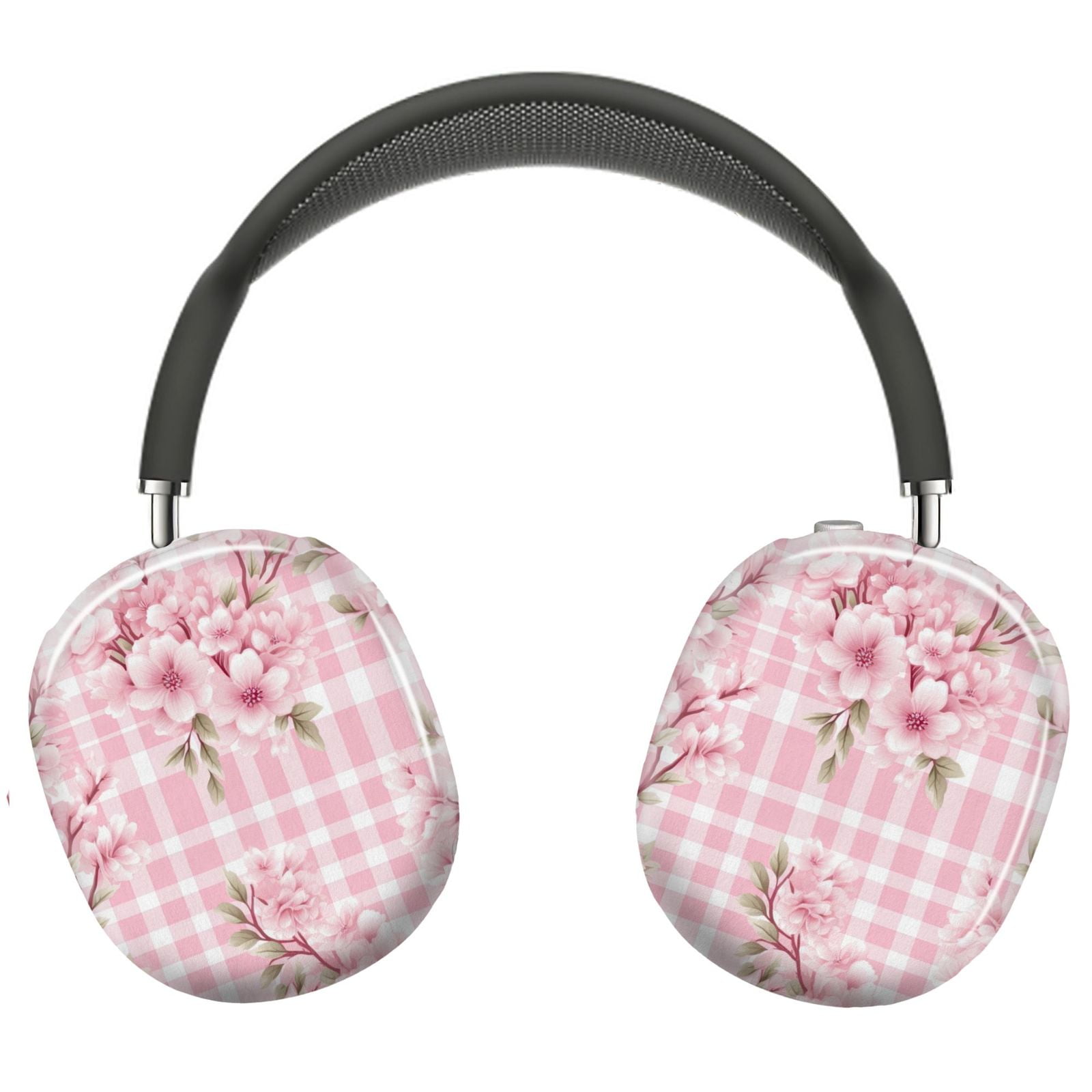 Protective Cover for AirPods Max Pink Sakura Flowers Plaid Patterns=12 ...