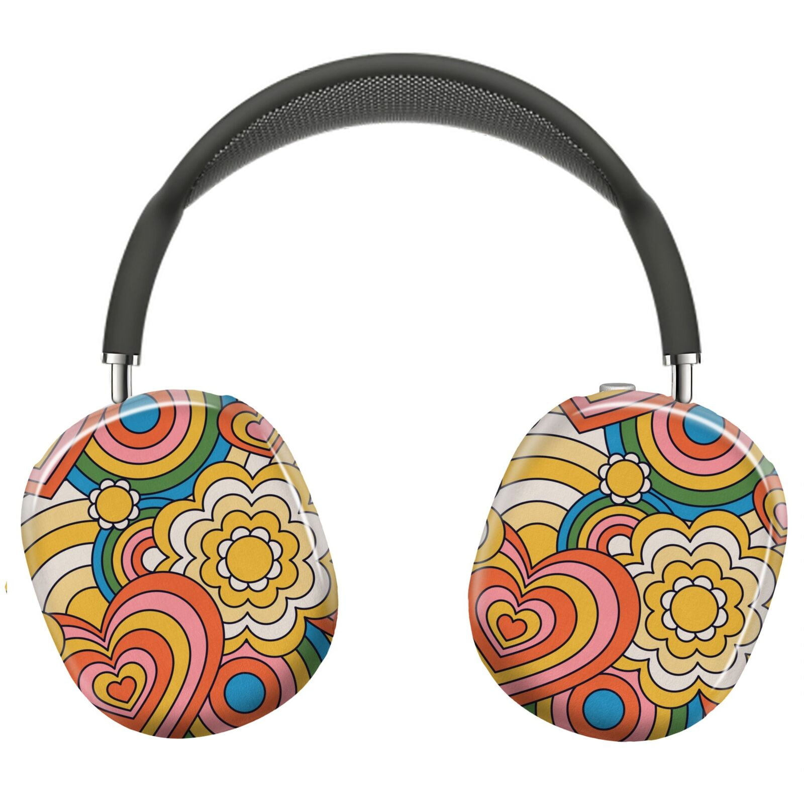 Protective Cover for AirPods Max Retro 70s Psychedelic=4 Headphones ...