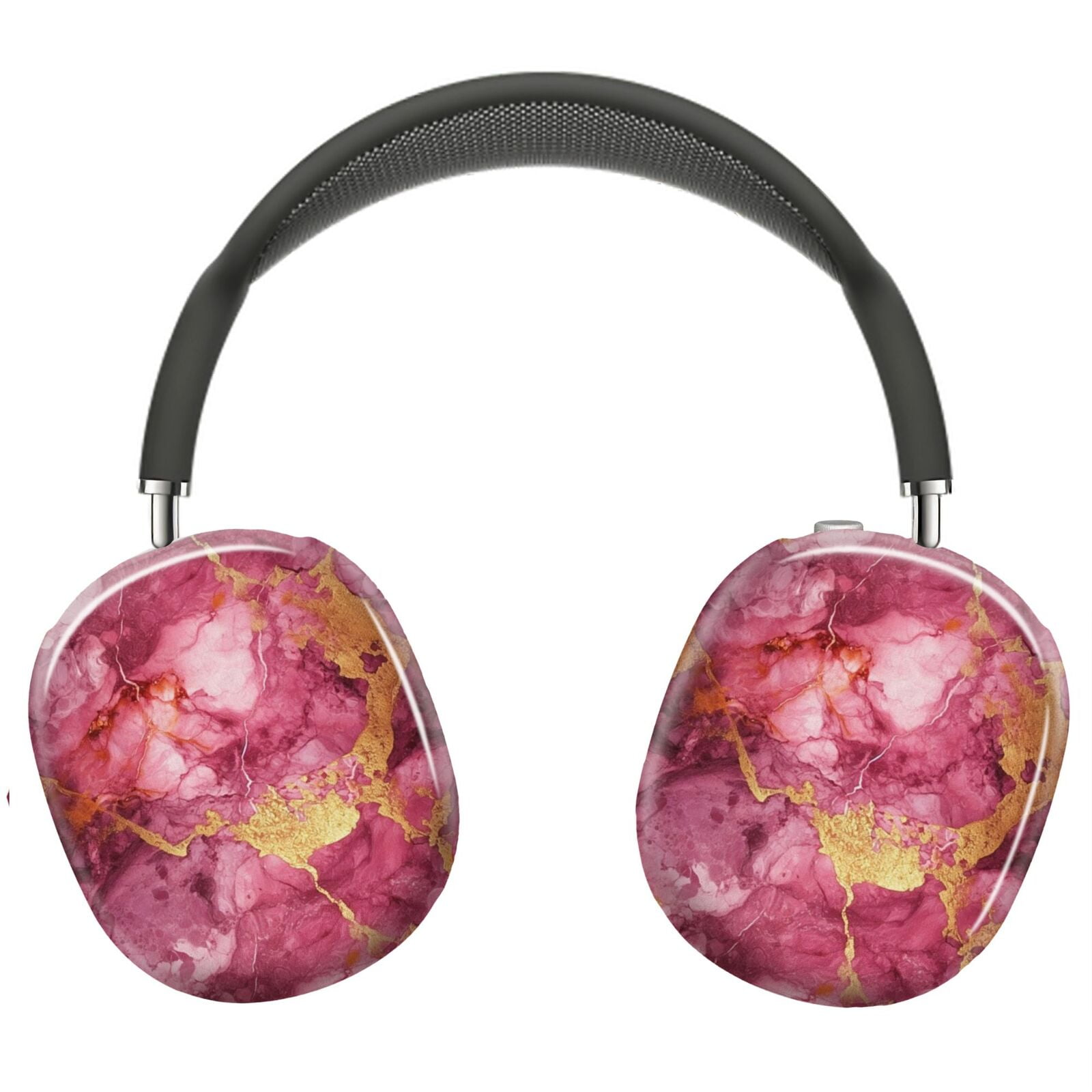 Protective Cover for AirPods Max Rose Gold And Gold Marble=13 Headphones Aesthetic Print Snap On ...