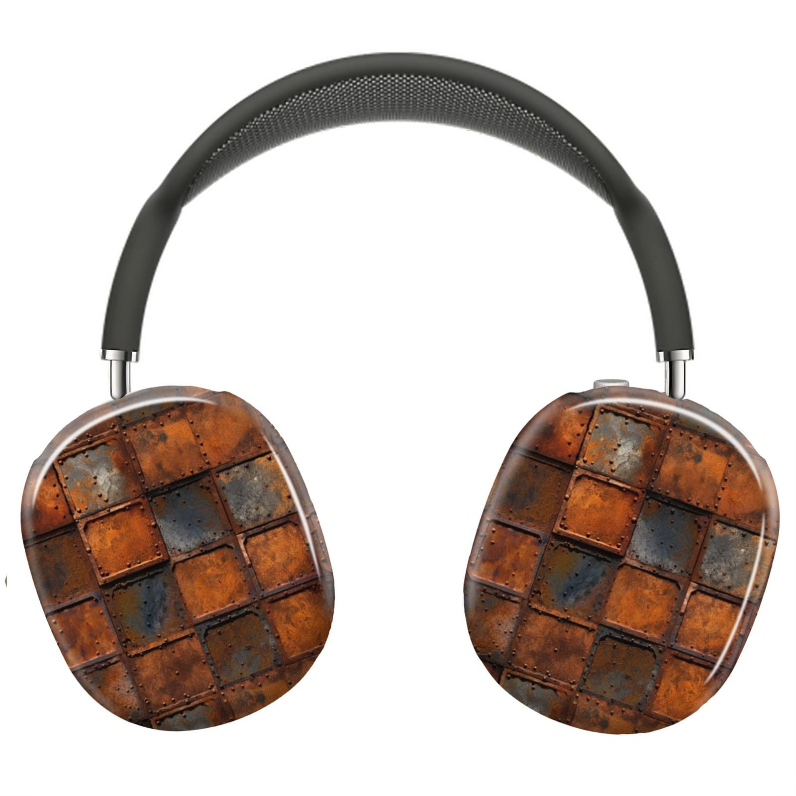 Protective Cover for AirPods Max Rusted Iron Metal Texture Patterns=4 Headphones Aesthetic Print ...