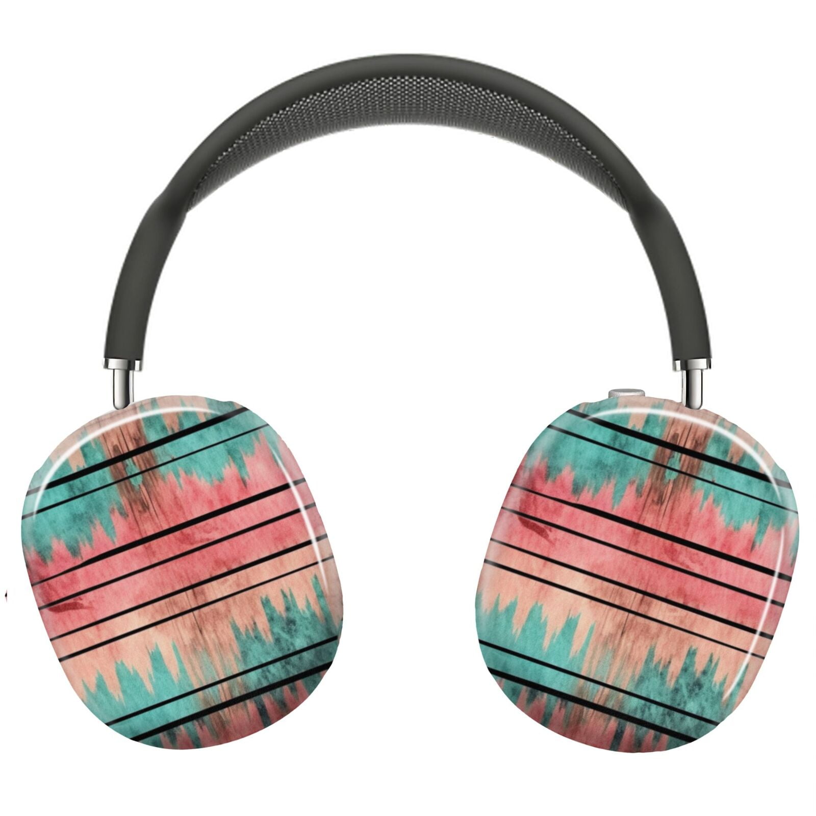 Protective Cover for AirPods Max Rustic Pink Teal Wood Antique=18 Headphones Aesthetic Print ...